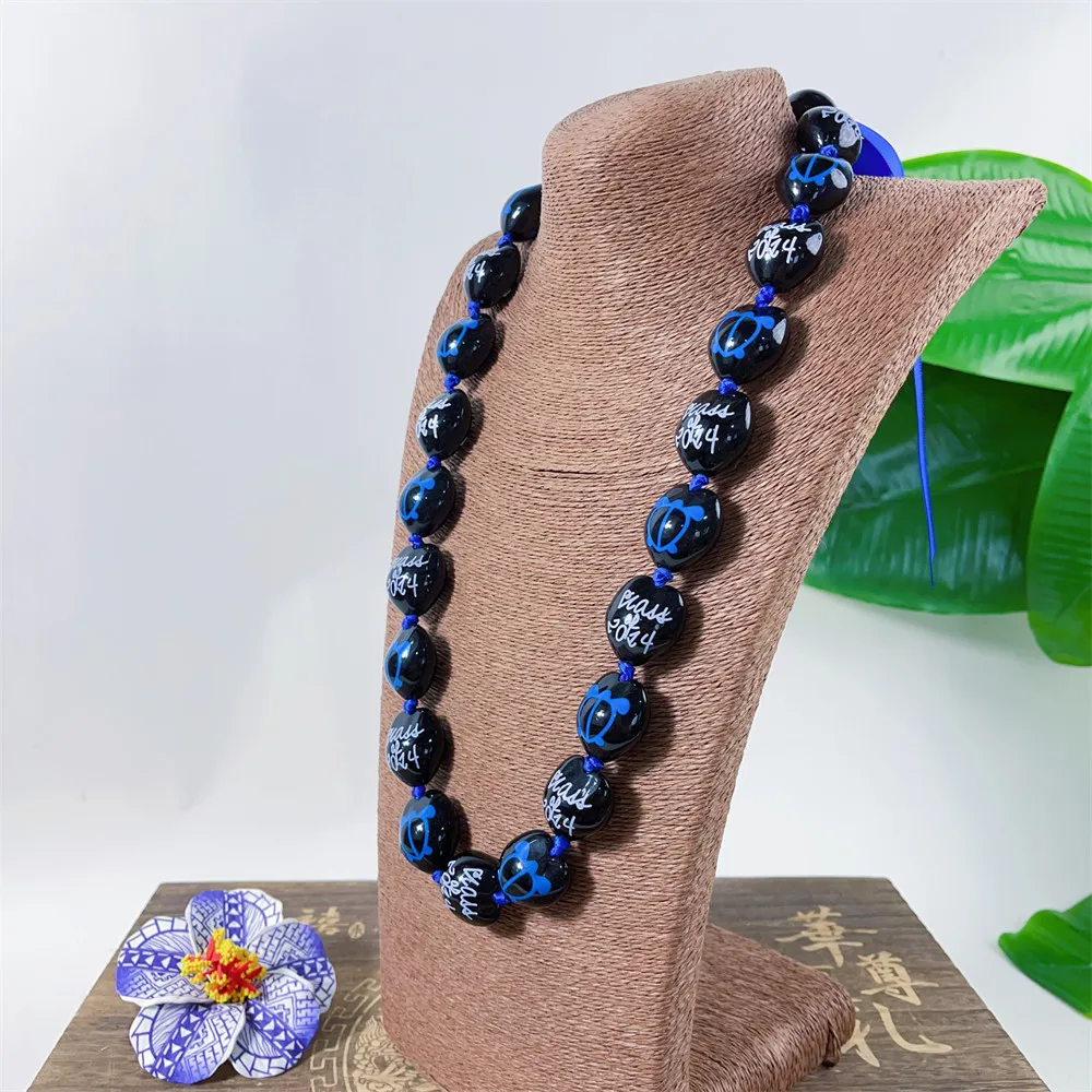 3pcs/lot Class of 2024 Graduation Leis Acrylic Hawaiian Kukui Nut Lei ...