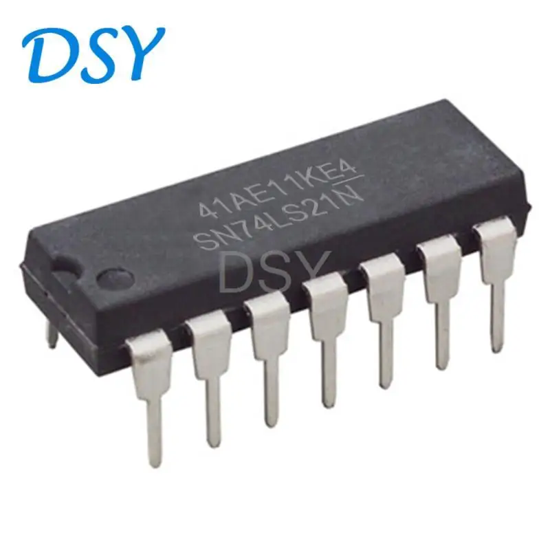 10pcs-New-Original-74LS21-SN74LS21N-HD74LS21P-DIP-14-Gate-Inverter-IC ...