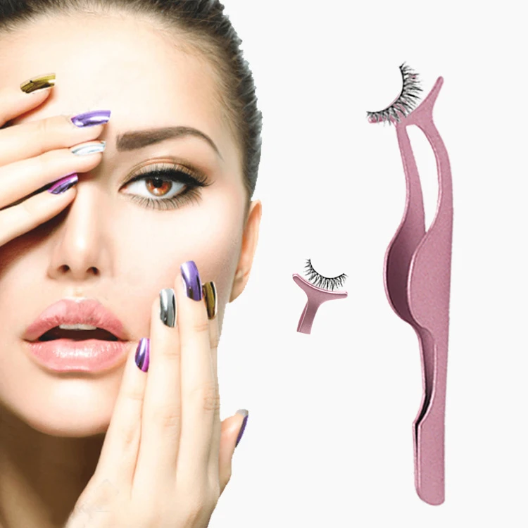 False Eyelash Tweezers Fake Eye Lash Applicator Eyelash Extension ...