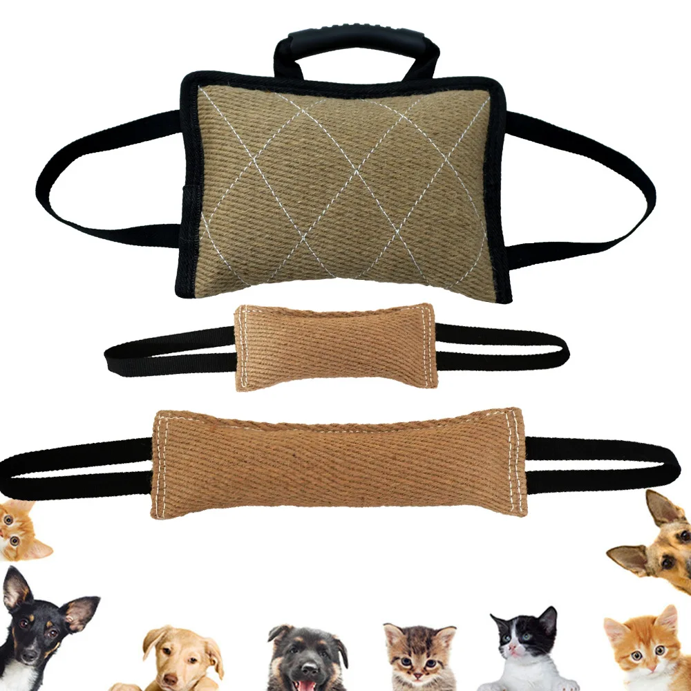 Dog-Training-Toy-Training-Bite-Pillow-Chewing-Cloth-Bite-Stick-Tug ...