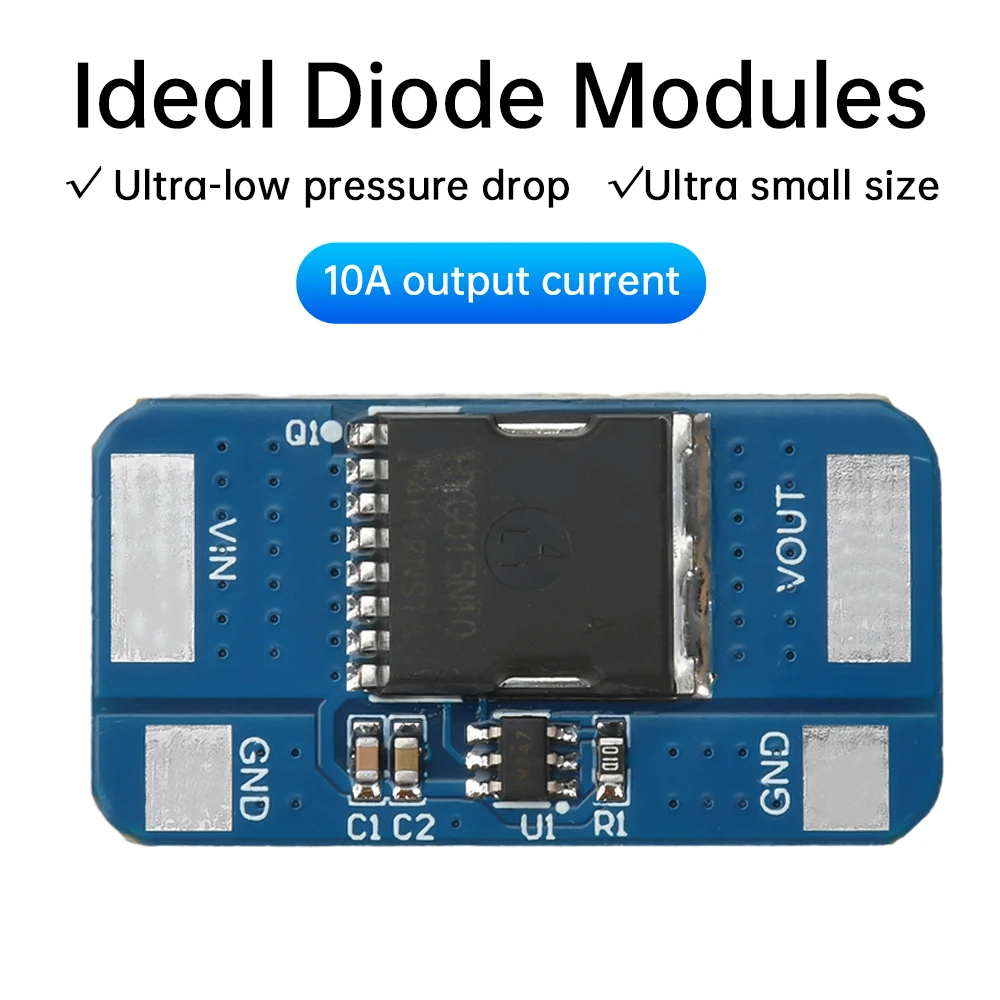 10A Two MOS No Voltage Limit Ideal Diode Module Anti Backflooding Anti ...