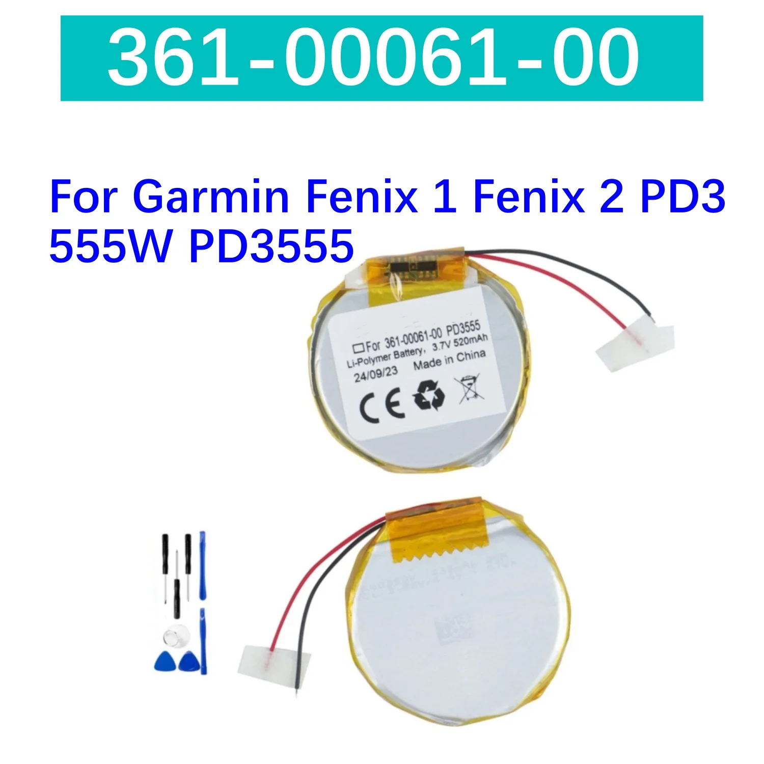 Bater-a-para-Garmin-Fenix-1-Fenix-2-PD3555W-PD3555-herramientas ...