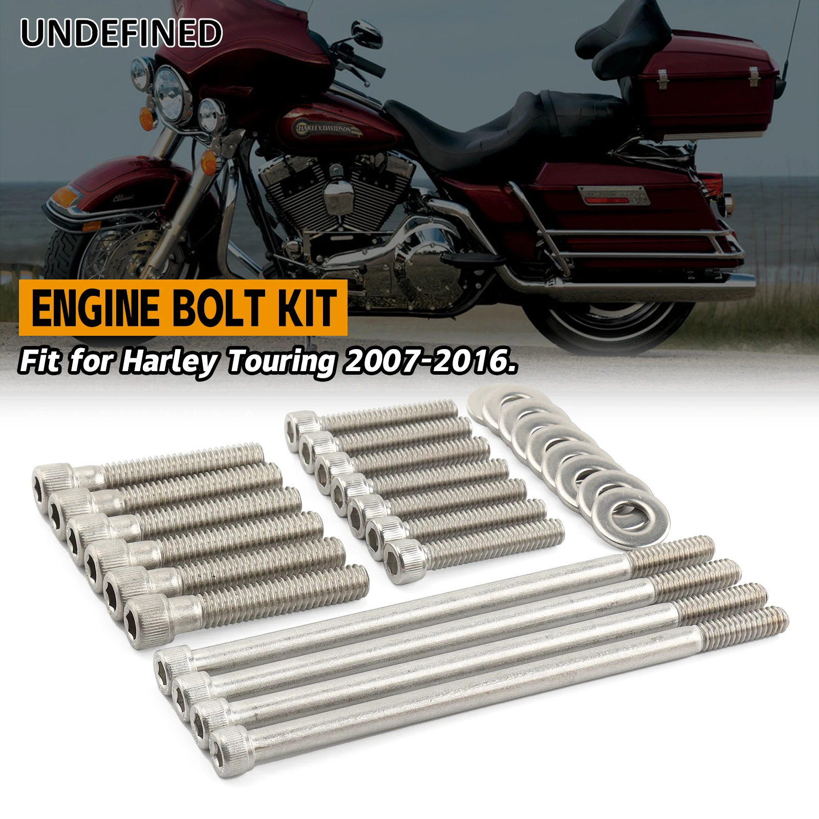 Motorcycle Stainless Steel Engine Bolt Kit Set For Harley Touring ...
