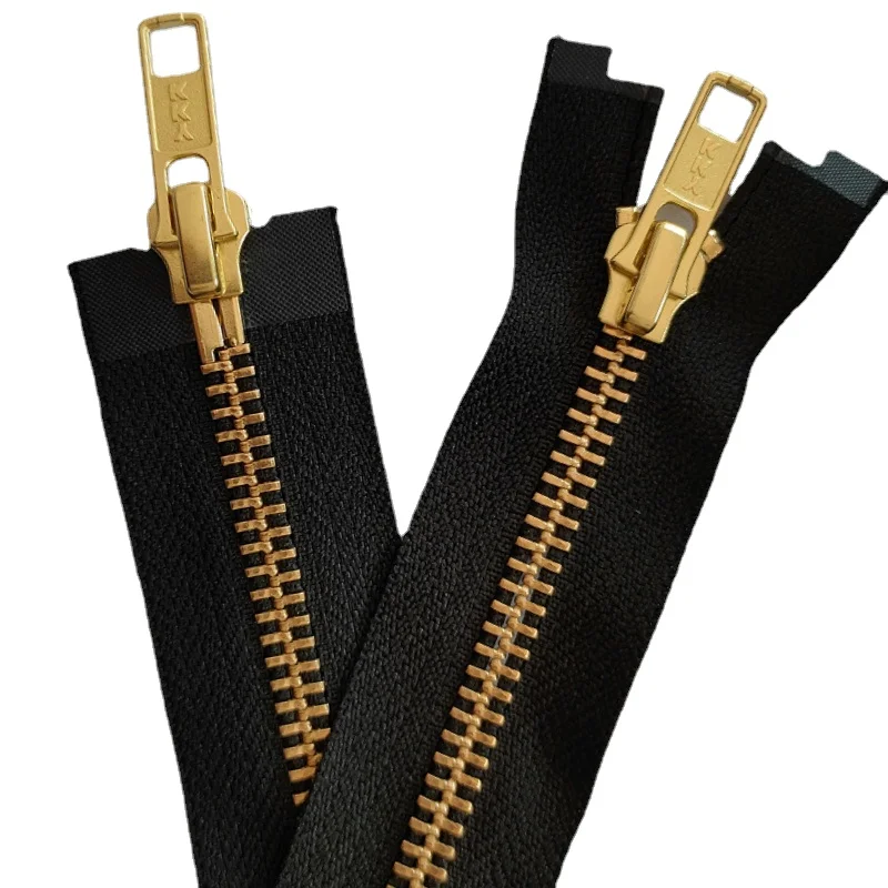 Open Zipper Gold