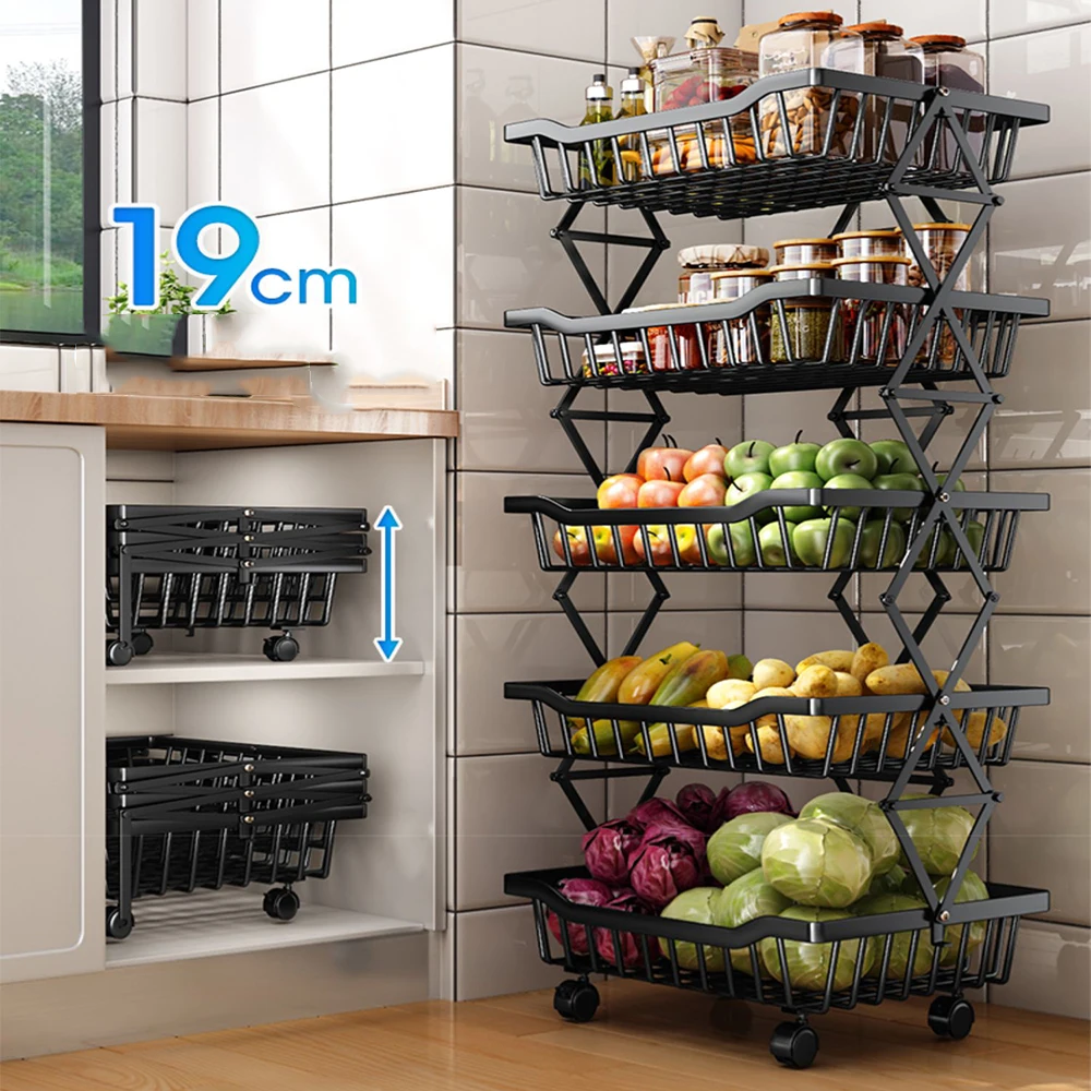 Degree-Tier-Stainless-With-Kitchen-Vegetable-Swivel-Shelf-Storage-Shelf ...