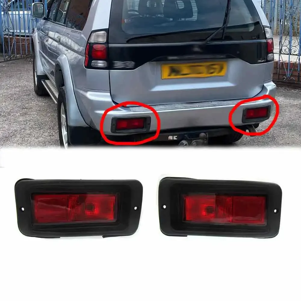 2PCS-Rear-Left-Right-Bumper-Light-Reflector-Kit-for-Pajero-Montero ...