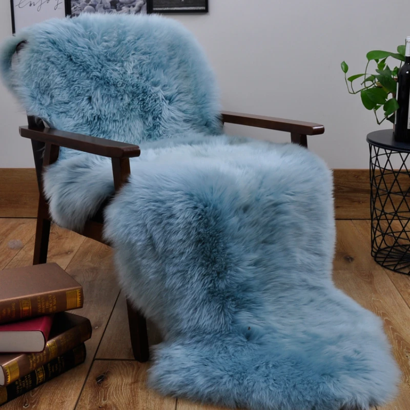 Nature-100-GENUINE-THICK-Sheepskin-Shaggy-Sofa-Cushion-Mat-Sheep-Skin ...
