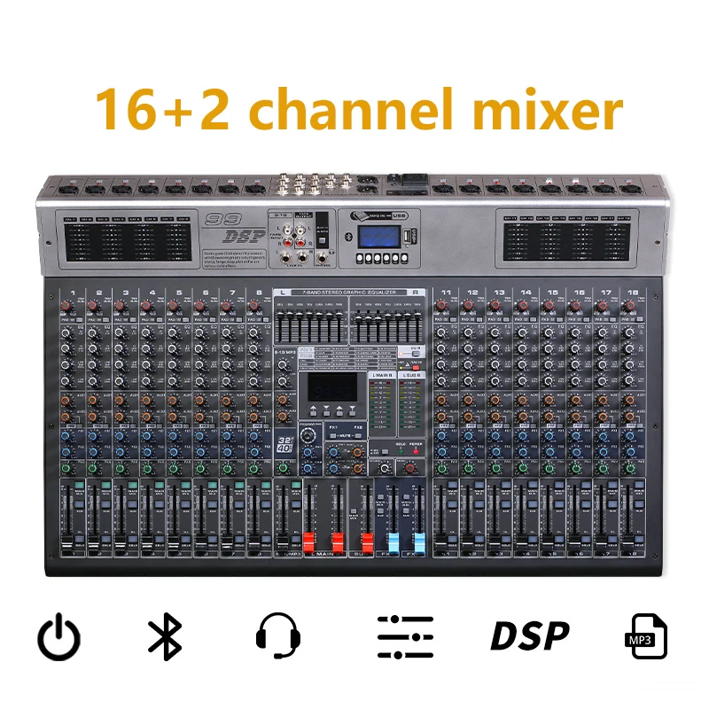 18-channel-Professional-Audio-Mixer-Console-48V-Phantom-Power-99-DSP ...