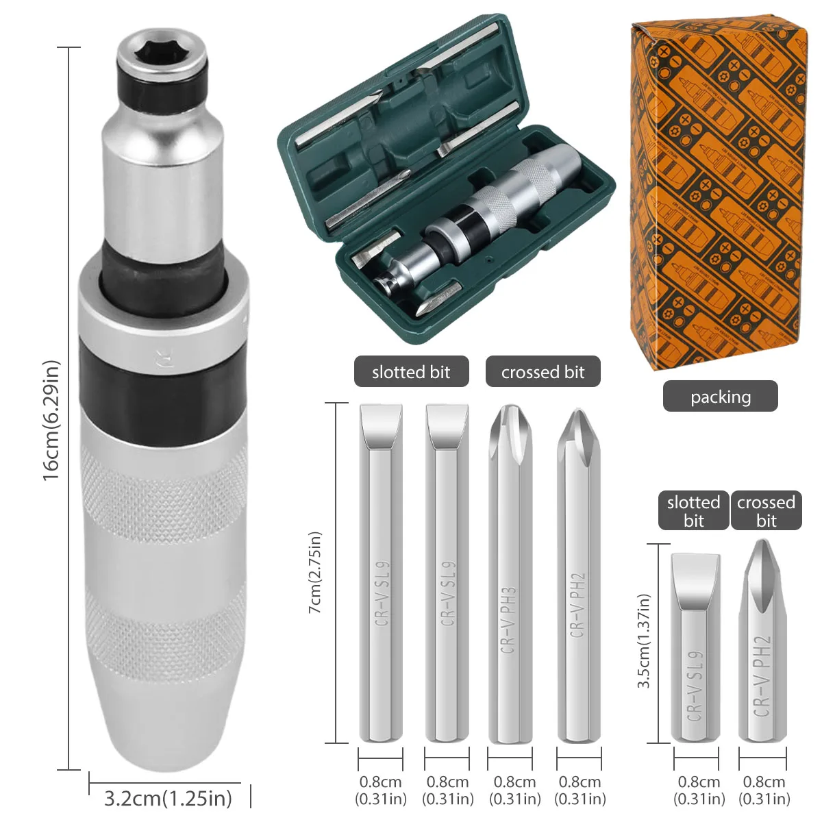 7Pcs-Impact-Screwdriver-Shock-Screw-Bits-Metal-Shock-Screw-Driver ...
