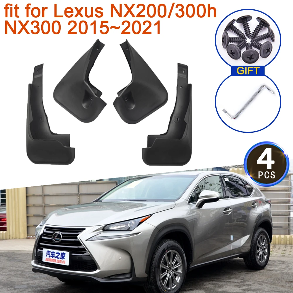 4x-Mudflap-for-Lexus-NX-NX200-NX300h-NX300-2015-2021-Mudguard-Splash ...