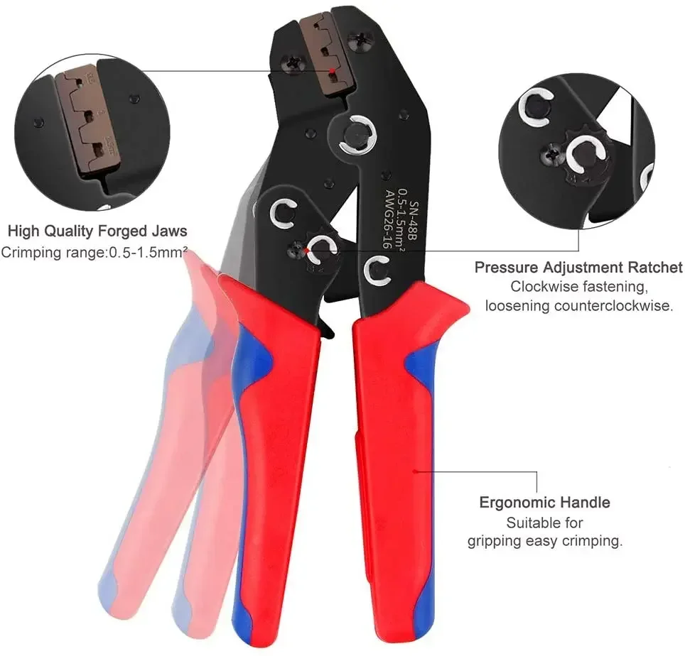 Male Female Wire Box Insulated Cable Macho Connector 2.8/6.3mm ...