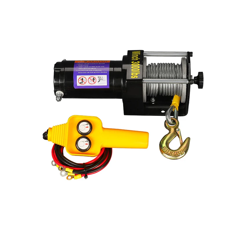 Car-Electric-Winch-3000lbs-12V-24V-Vehicle-Self-Rescue-Off-Road-Winch ...