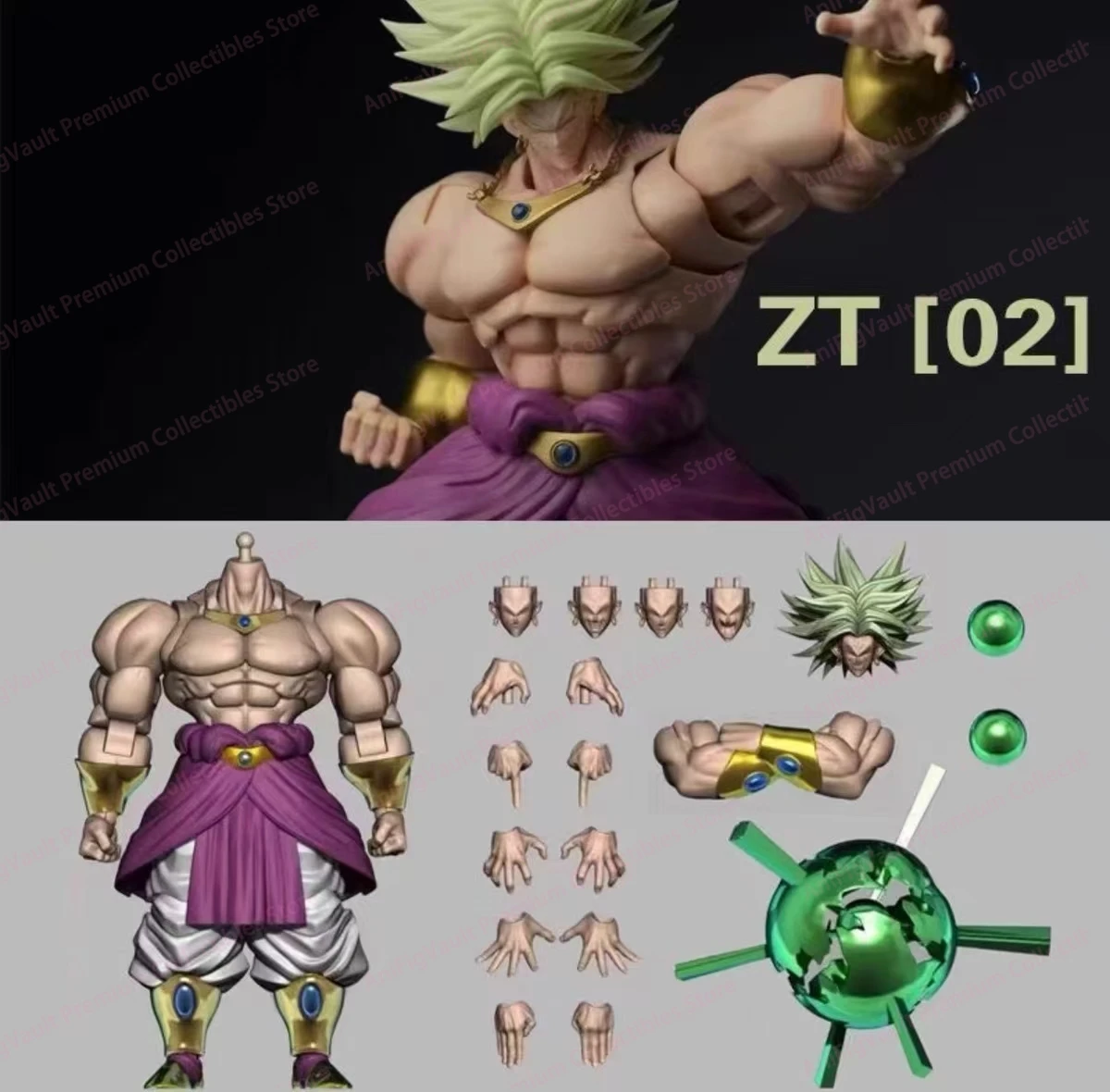 HOT-Presale ZT STUDIO Dragon Ball Broly figures Shf Ancient Warrior ...