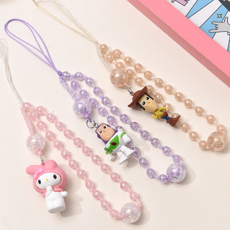 Phone Strap Lanyard Cartoon | Cartoon Mobile Phone Chain | Acrylic ...