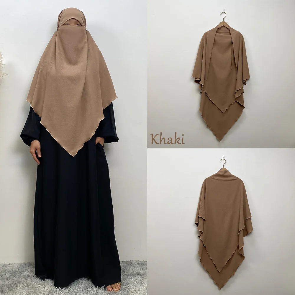 2-Layer-Long-Khimar-Hijab-Crepe-High-Quality-Plain-Modest-Khimars-for ...