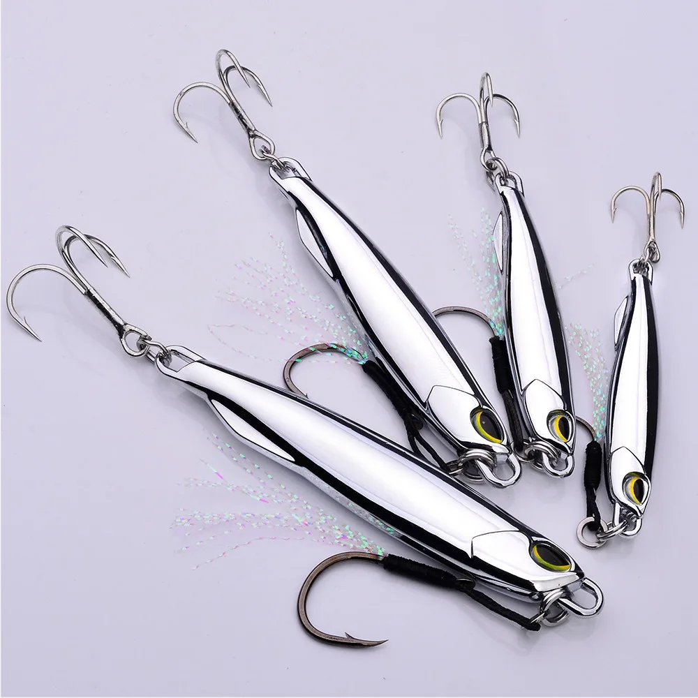 Metal Jig Bait 15g 20g 30g 40g Mackerel Artificial Hard Fish Lure ...