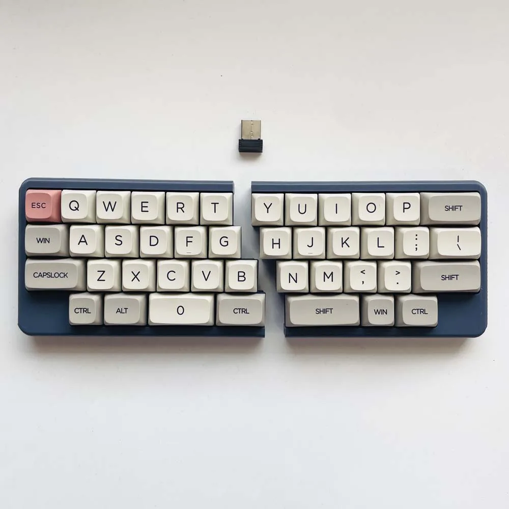 Portable-Split-40-Mini-Mechanical-Keyboard-Hot-Swap-2-4G-Wireless-QMK ...