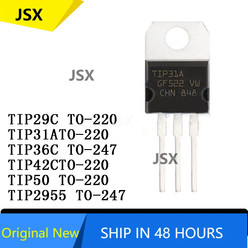 10Pcs-TIP29C-TIP31A-TIP42C-TIP50-TO-220-TIP36C-TIP2955-TO-247-Discrete ...