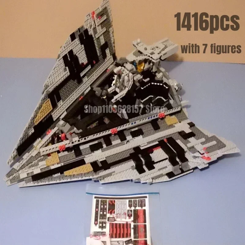 1416pcs Spaceship Destroyer Building Blocks Model Fit75190 Toys for ...