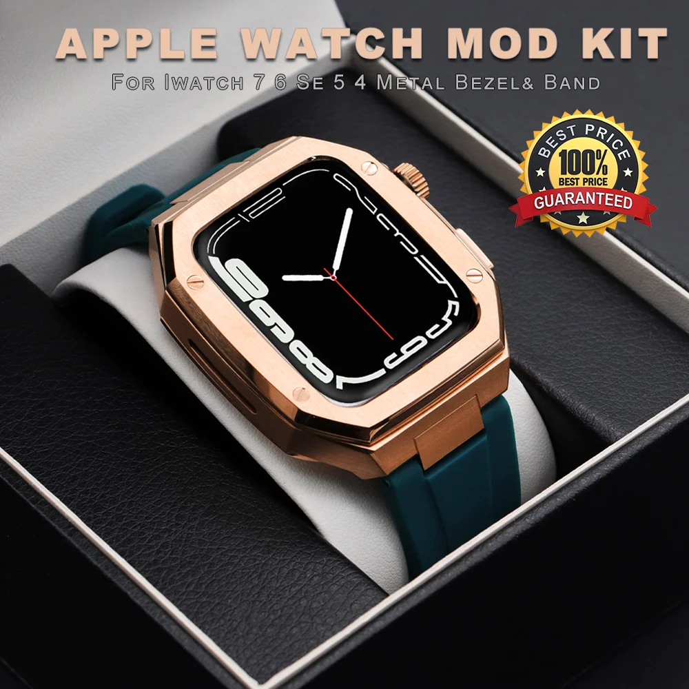 Luxury-Modification-Kit-for-Apple-Watch-Case-Band-7-45mm-44mm-42mm ...