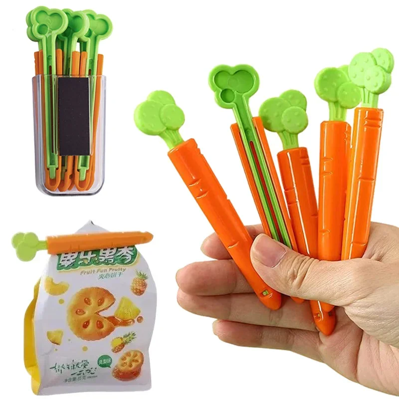 5pcs-Bag-Clips-Portable-Food-Snack-Bag-Sealing-Clamp-Carrot-Shape-Food ...