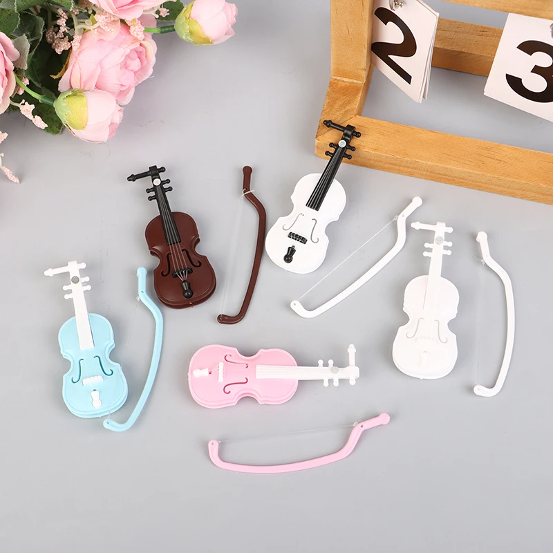 Dollhouse-Miniature-Violin-Simulation-Handmade-Wood-Grain-Violin-Model ...