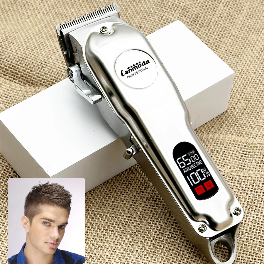 All-Metal-Hair-Trimmer-Machine-Beard-Clipper-Electric-Shaver-for-Men ...