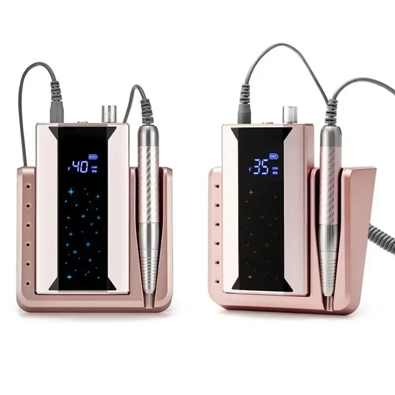 Brushless 40000RPM Electric Nail Drill Machine 85W Handle Manicure ...