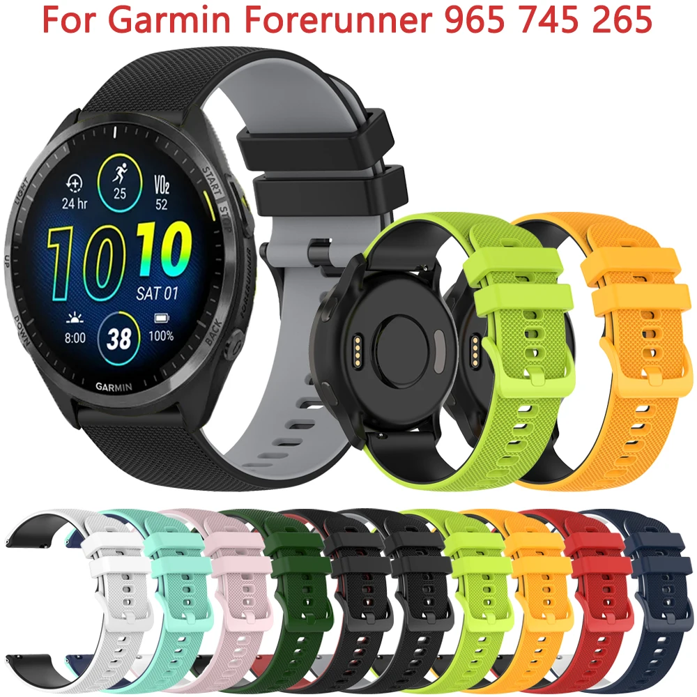 22mm-Replacement-Watch-Band-For-Garmin-Forerunner-265-965-255-745 ...