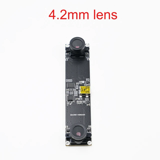 2MP USB Camera Module Dual Lens Webcam Fixed Focus ,Synchronization ...