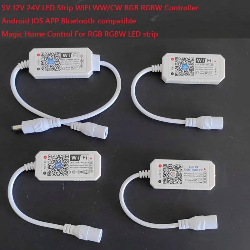 Magic-Home-DC5-28V-WIFI-Single-WW-CW-RGB-RGBW-Controller-Android-IOS ...