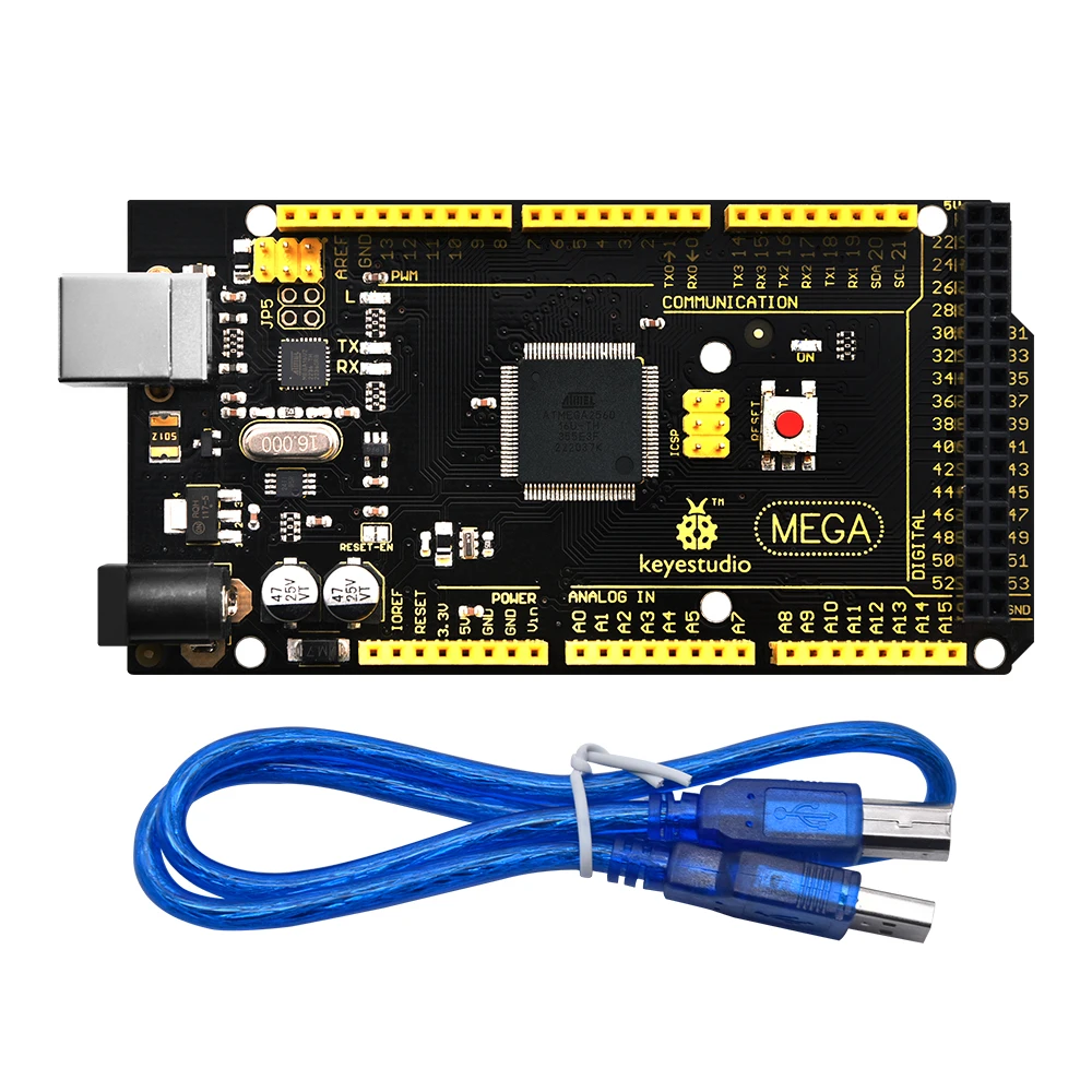1Pcs Keyestudio Mega Development 2560 R3 Board+ USB Cable+Manual For ...