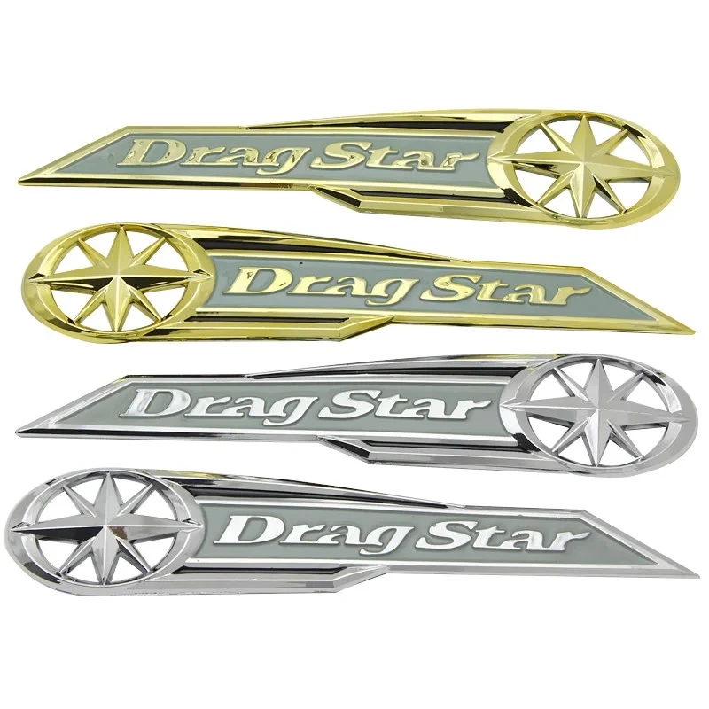 Motorcycle Chrome 3D Gas Tank Badge Emblem Decals Stickers For Yamaha V ...