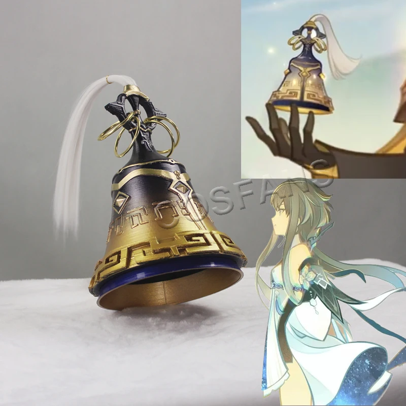 23CM-Guizhong-Genshin-Cosplay-costume-Cloud-Retainer-Madame-Ping-Bell ...