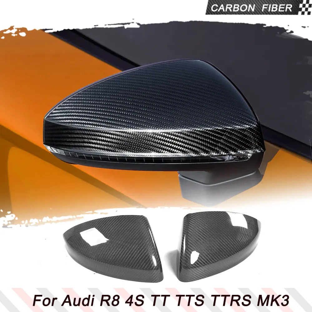 Replacement-Style-Carbon-Fiber-Car-Racing-Rearview-Mirror-Covers-Caps ...