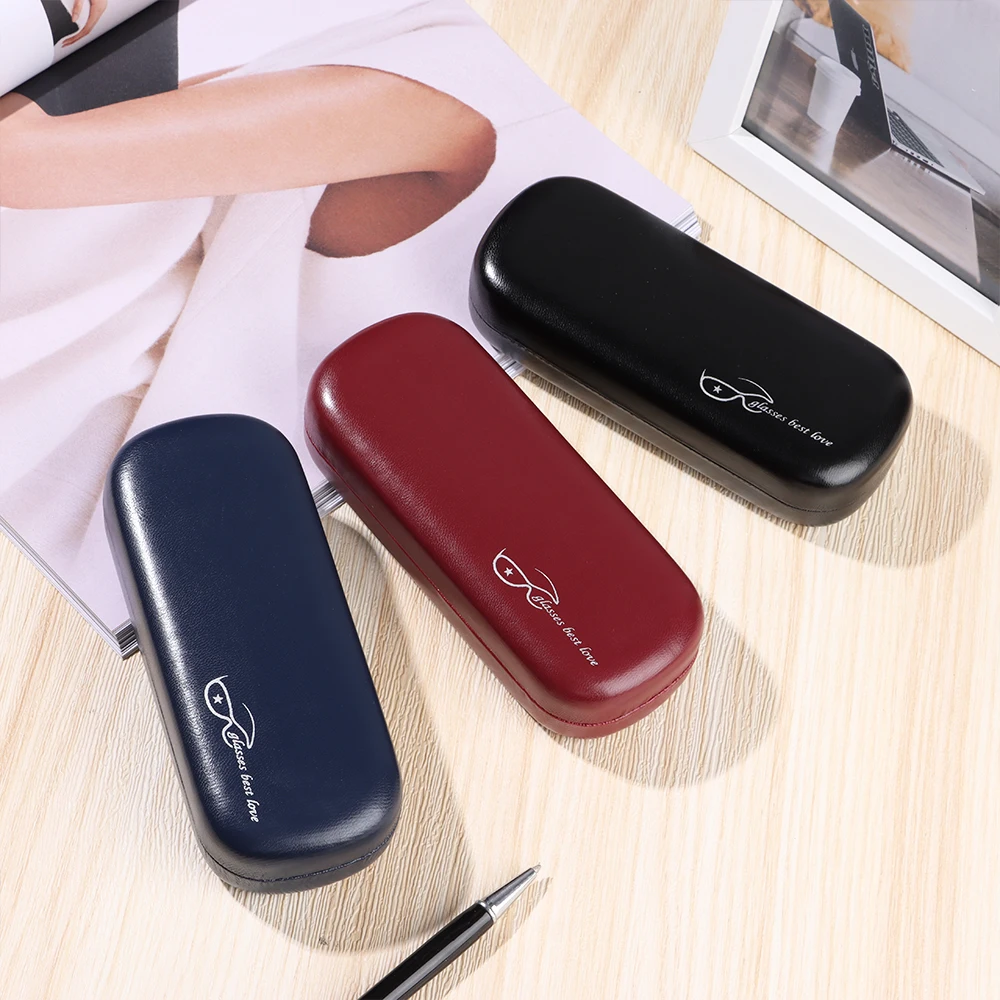 Hot-Unisex-Leather-Glasses-Case-Hard-Frame-Waterproof-Eyeglass-Case ...