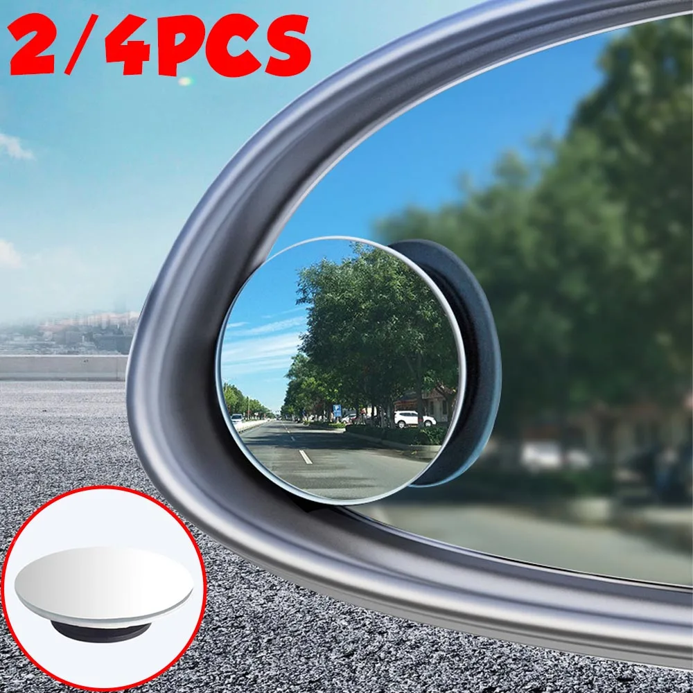 2-4pcs-360-Degree-Adjustable-Glass-Frameless-Car-Rearview-Rear-View ...