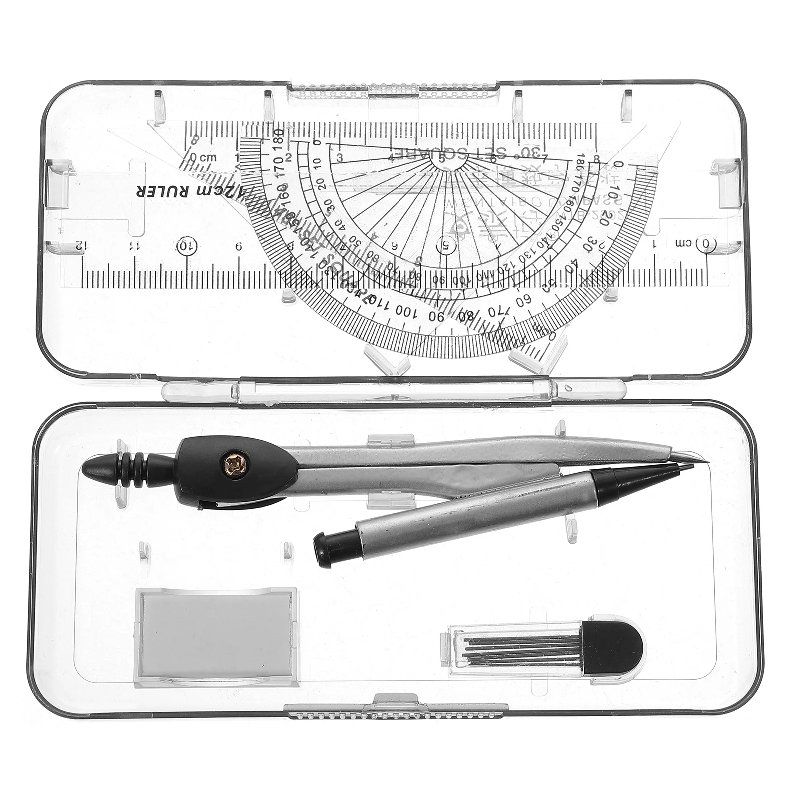 1-Set-Compass-for-Geometry-7-Geometry-Precision-Tool-Protractor-for ...