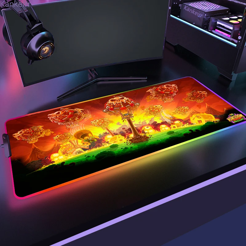 Kingdom-Rush-Gaming-RGB-Mouse-Pad-Gamer-Keyboard-Custom-LED-With ...