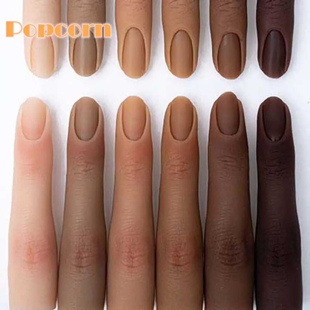 1-Pack-Nail-Silicone-Practice-Hand-Model-with-Joints-Bendable-Silicone ...