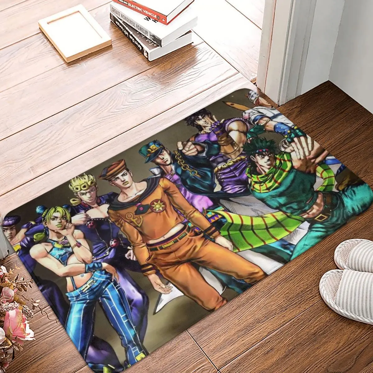 JoJo Bizarre Adventure Bath Mat Anime Group Doormat Kitchen Carpet ...