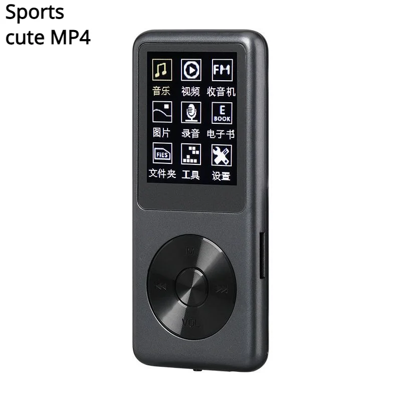 MP3 walkman music player para estudantes, inglês ouvindo MP4, magro ...