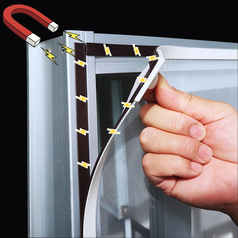 DTGJ-자기 창 모기장 DIY 메쉬 얇은 명주 그물 보이지 않는 스크린 유리 섬유 커튼 사용자 정의 안티 곤충 플라이 그물 ...