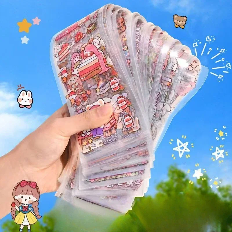 10pcs-34-5cm-Long-Hot-Stamping-Stickers-Pet-Children-s-Handbook ...