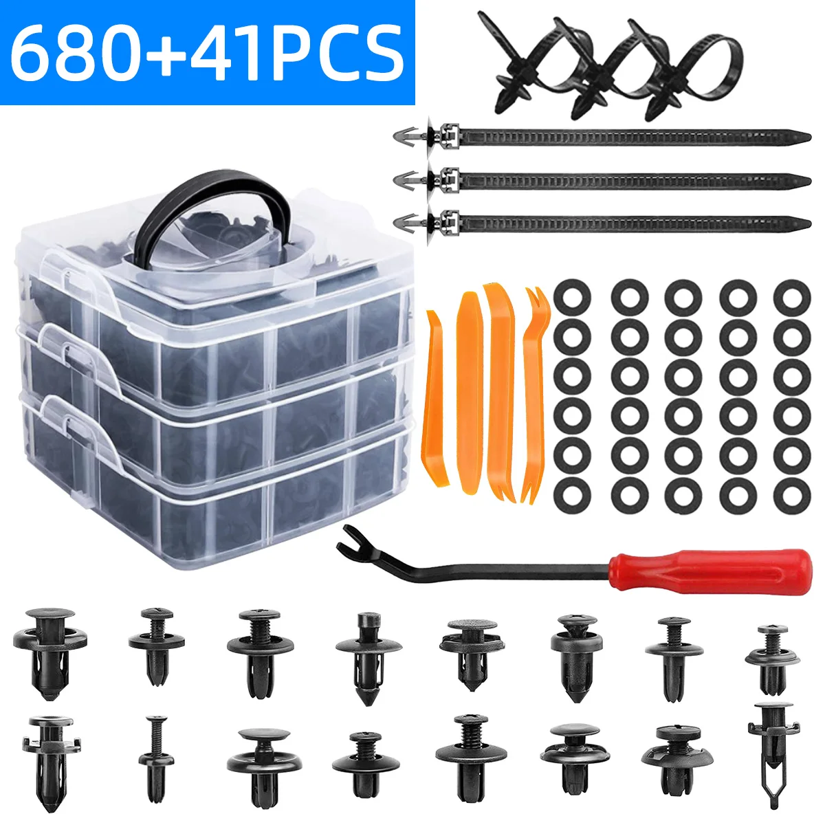 Car-Plastic-Retainer-Clips-Automobile-Fender-Push-Pin-Rivet-Door-Trim ...