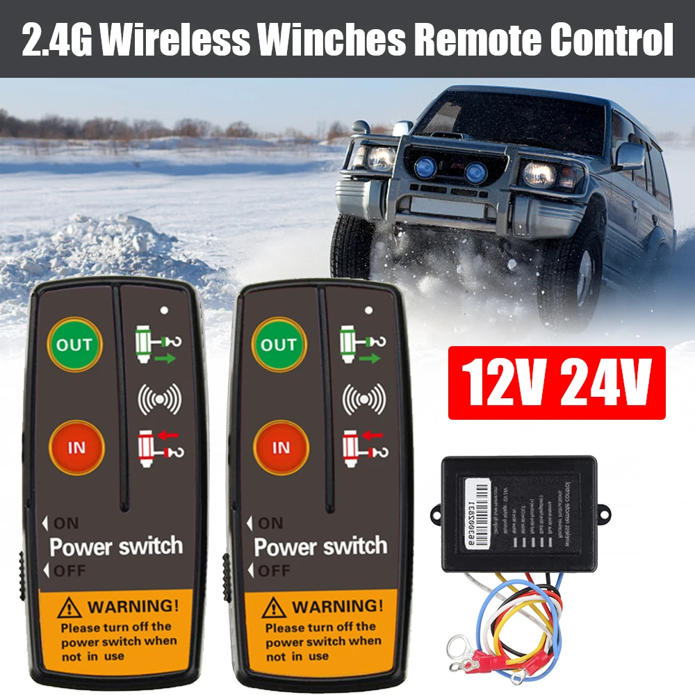 12V-24V-Electric-Winch-Switch-Controller-Wireless-Remote-Control ...