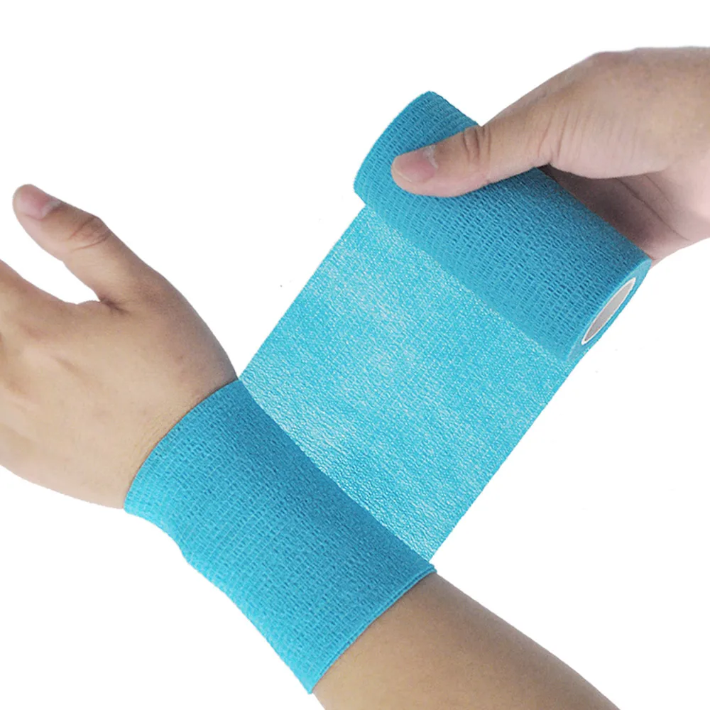 1Roll 2.5/5/10cm*4.8m Gauze Medical Bandage Self-adhesive Breathable ...