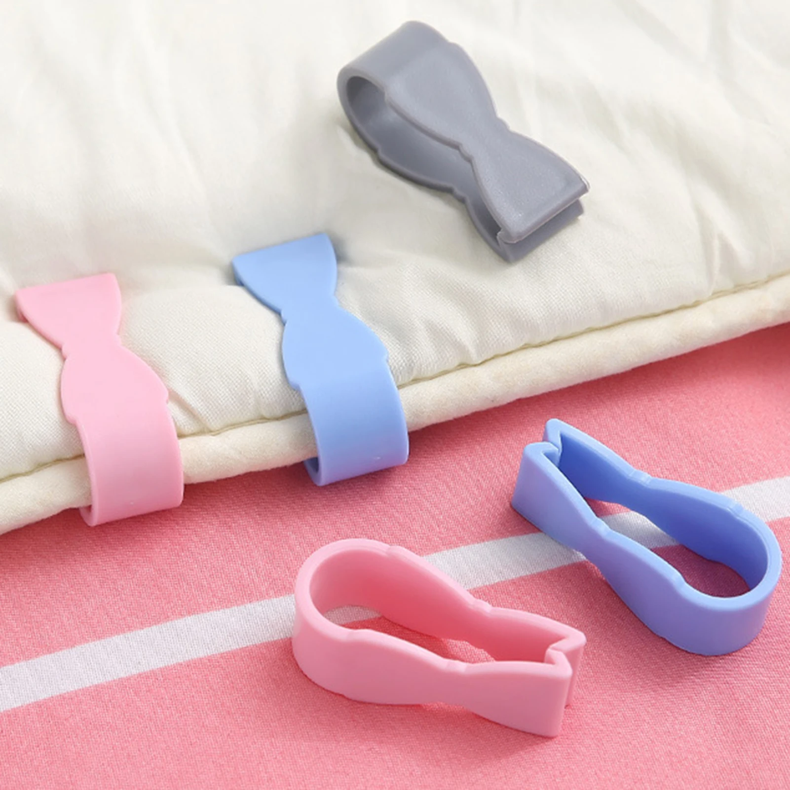 6pcs Quilt Blanket Clips Plastic Blanket Fastener Clamp Reusable Cover ...