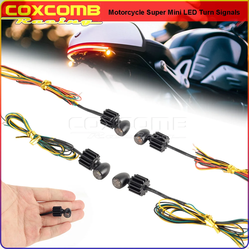 For-Harley-Softail-Dyna-Sportster-Universal-5mm-Micro-LED-Turn-Signal ...