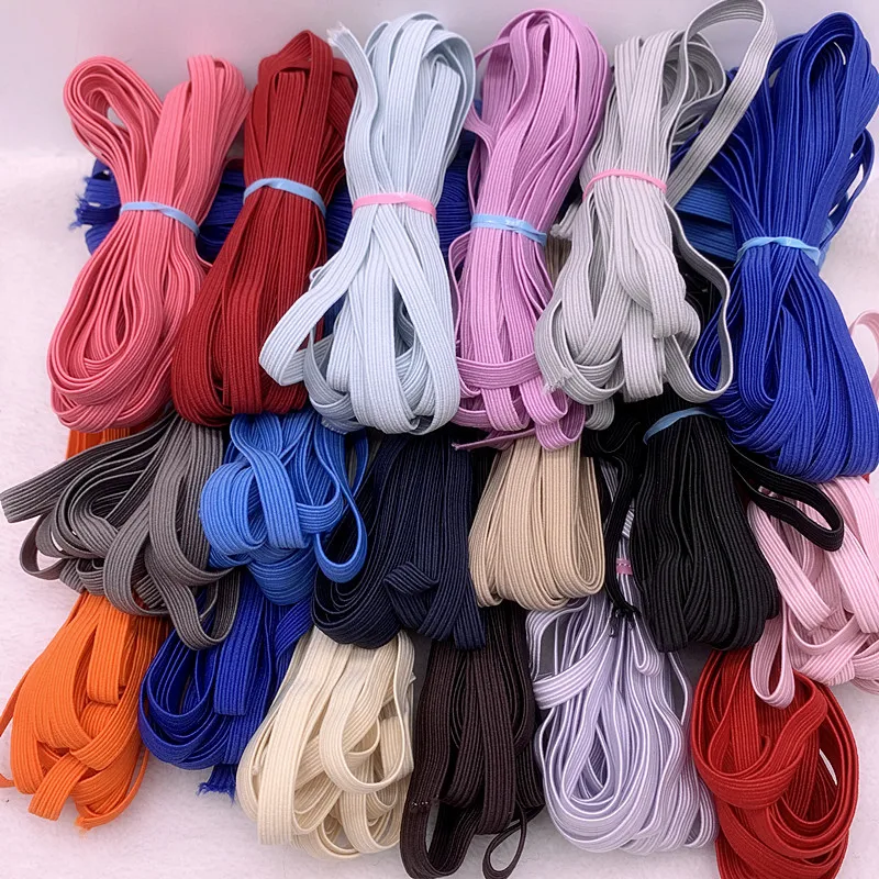 5 Yards/lot 7mm Hight-Elastic Bands Spool Sewing Band Flat Elastic Cord ...